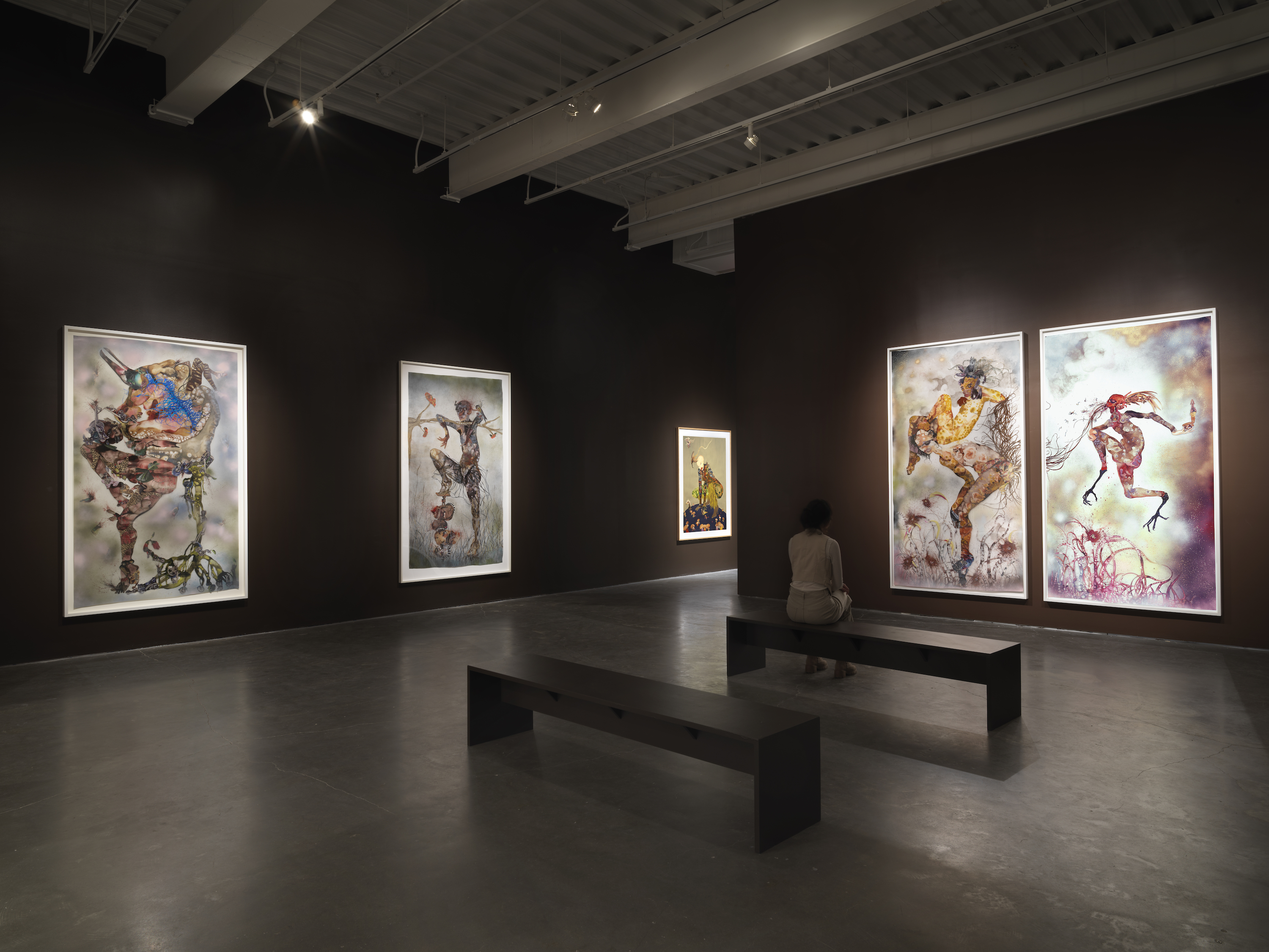 Exhibition view: Wangechi Mutu: Intertwined, 2023. New Museum, New York ...