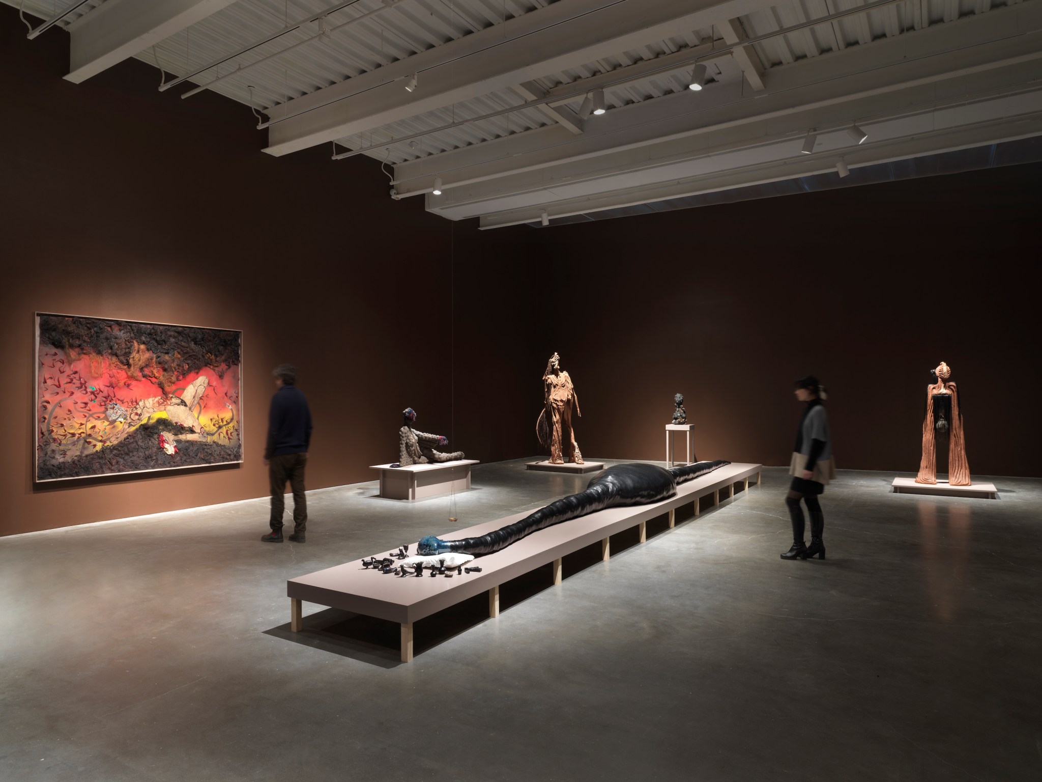 Exhibition view: Wangechi Mutu: Intertwined, 2023. New Museum, New York ...