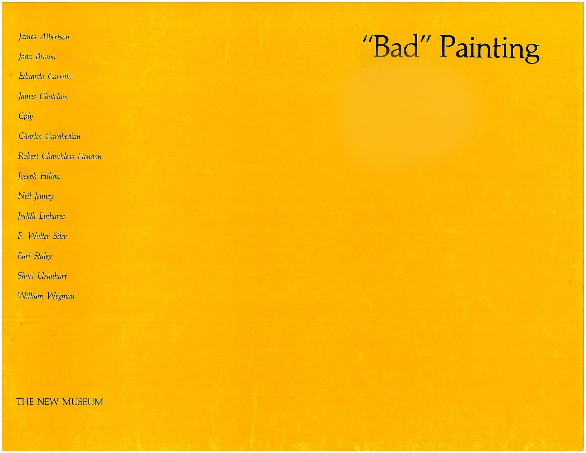 “Bad” Painting