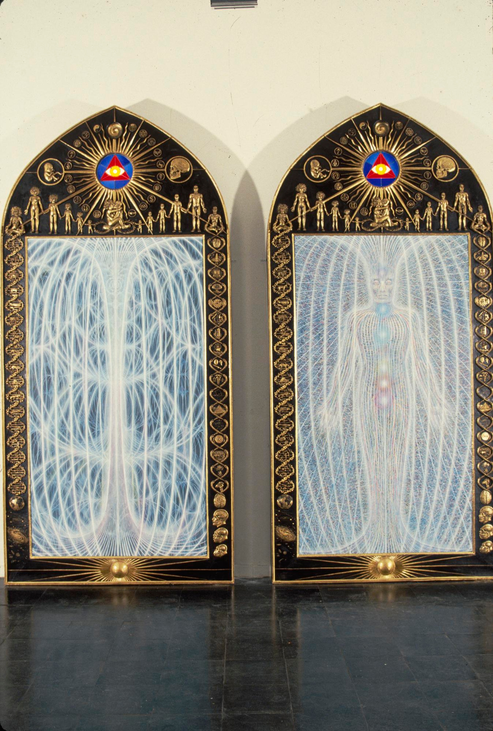 Installation view: Alex Gray, Spiritual Energy System, Universal Mind ...